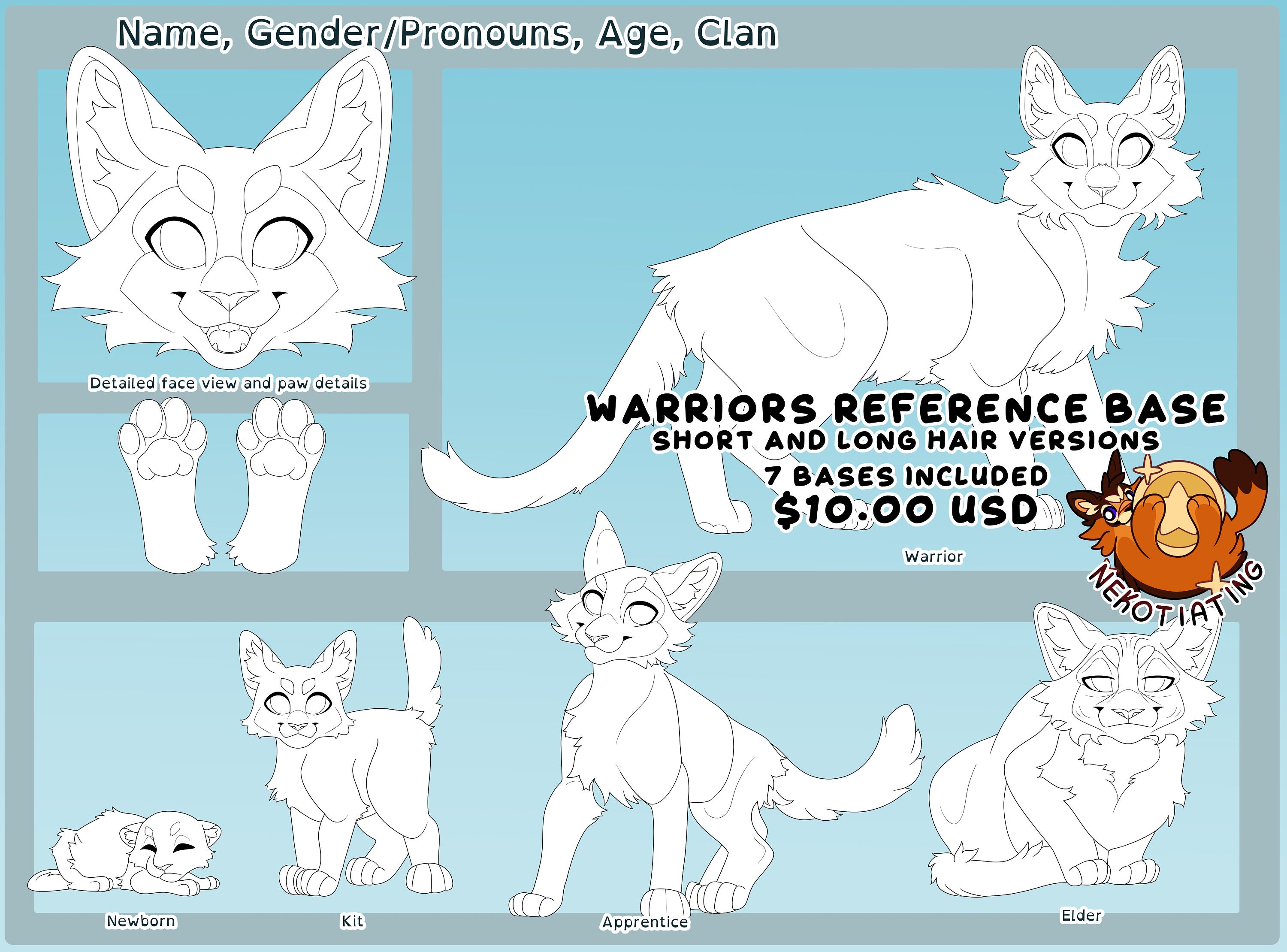 Warrior Kitten Base
