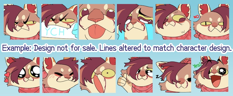 Cat Emoji Base Pack Furry Lineart & Base - Etsy