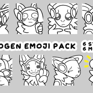Protogen Emoji Base Pack | Furry Lineart & Base - Etsy