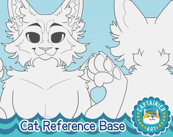 Warriors Reference Sheet Base Feline & Cat Lineart Base - Etsy