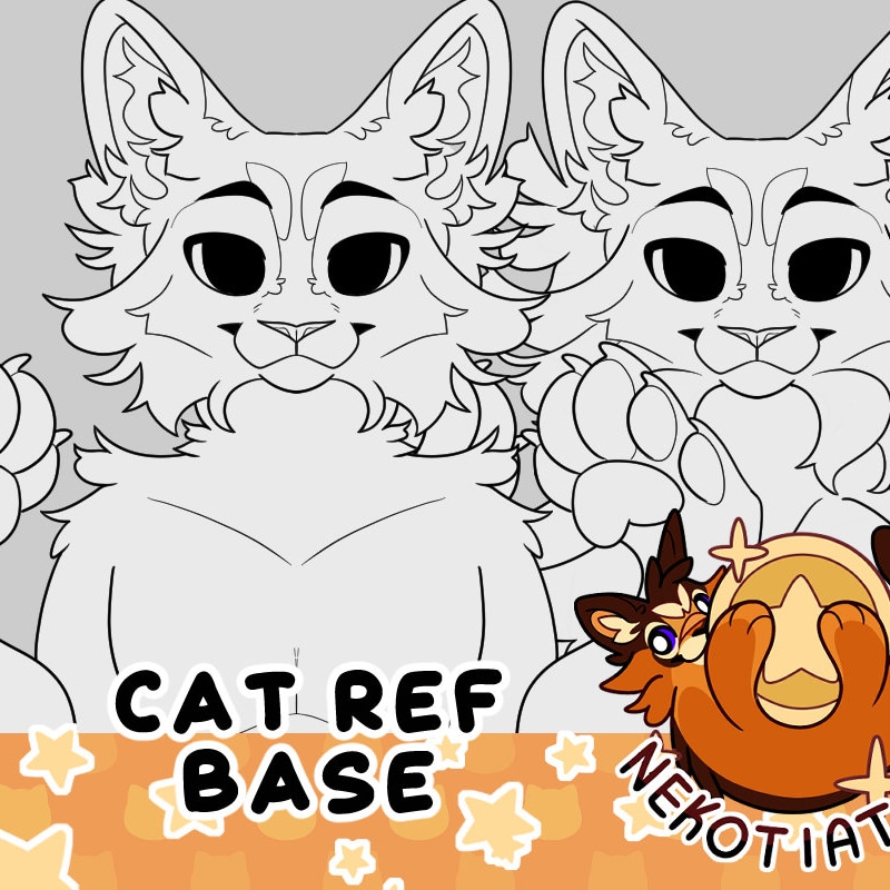 Furry Ref Sheet Base - Etsy