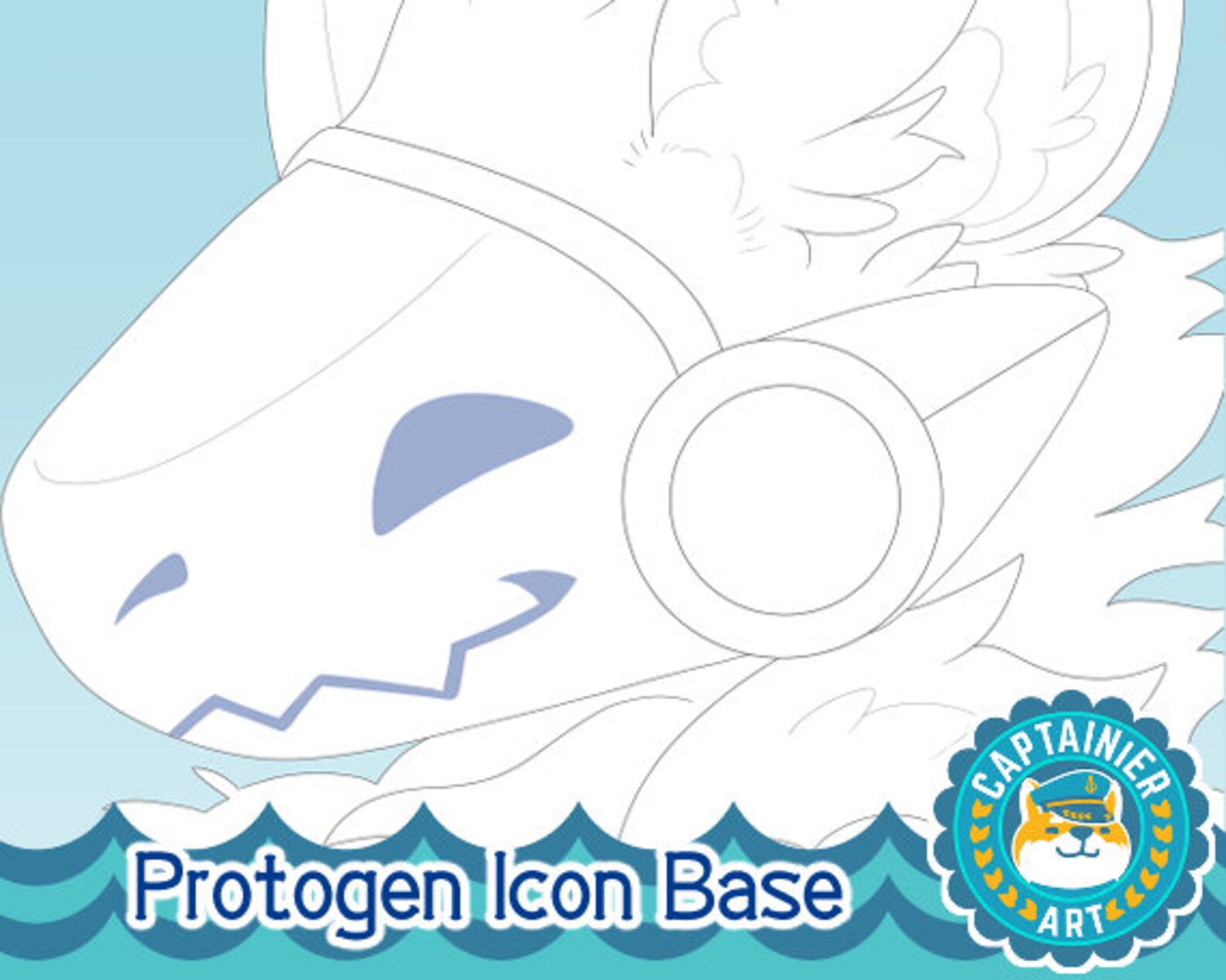 Protogen Icon Base Furry Lineart & Base - Etsy Hong Kong
