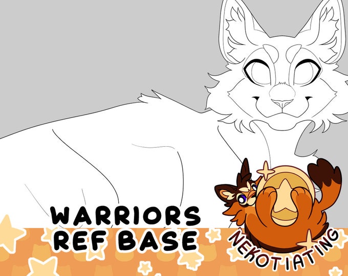 Warriors Reference Sheet Base | Feline & Cat Lineart, Base - Etsy