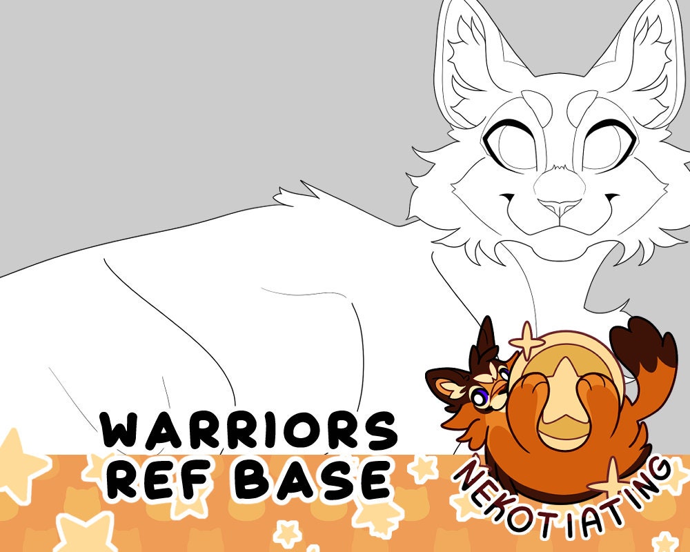 How To Draw A Warrior Cat Kit Step By Step