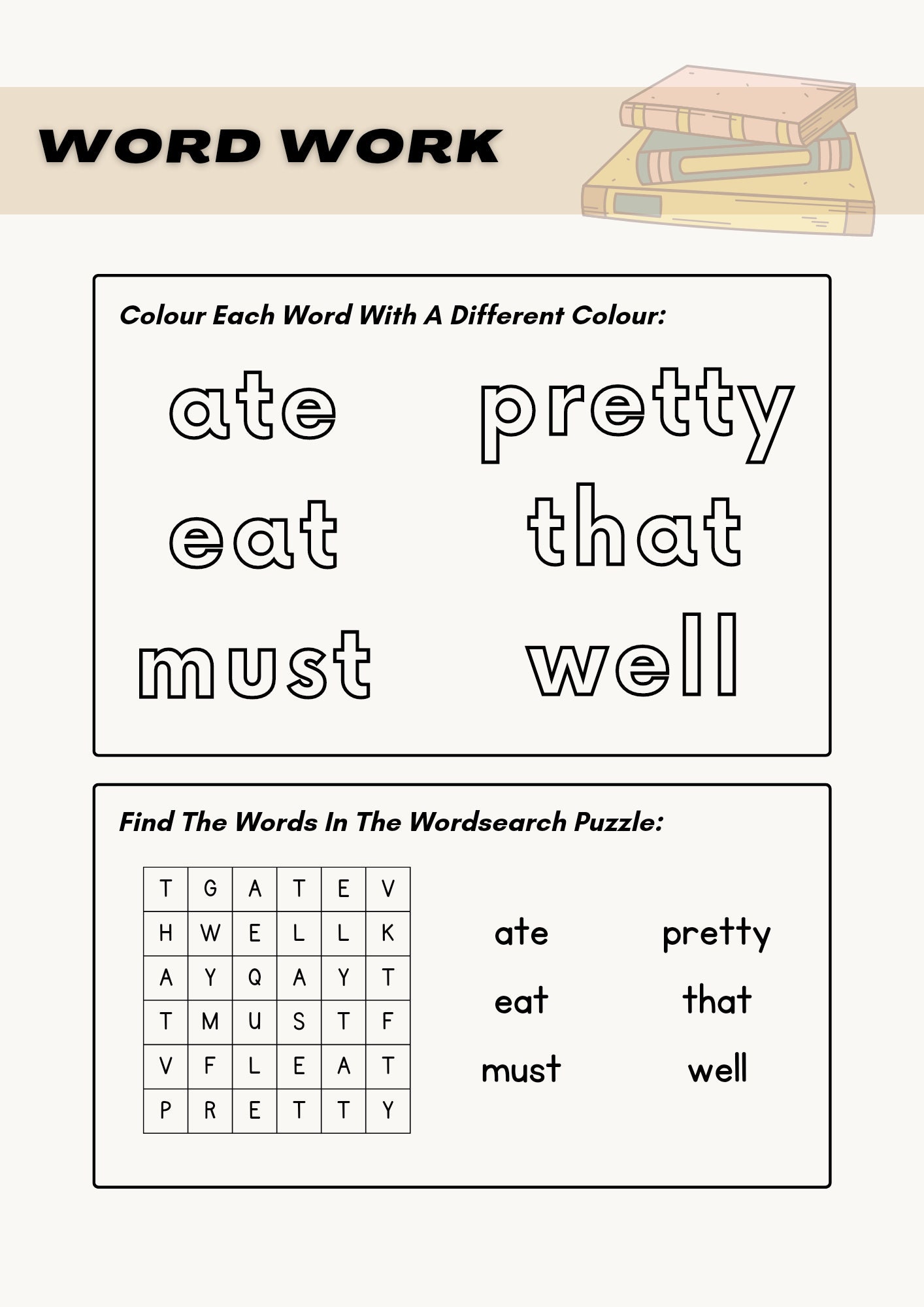 28 Printable Fun Activity Pages for Kids Digital Homeschooling, Fun ...