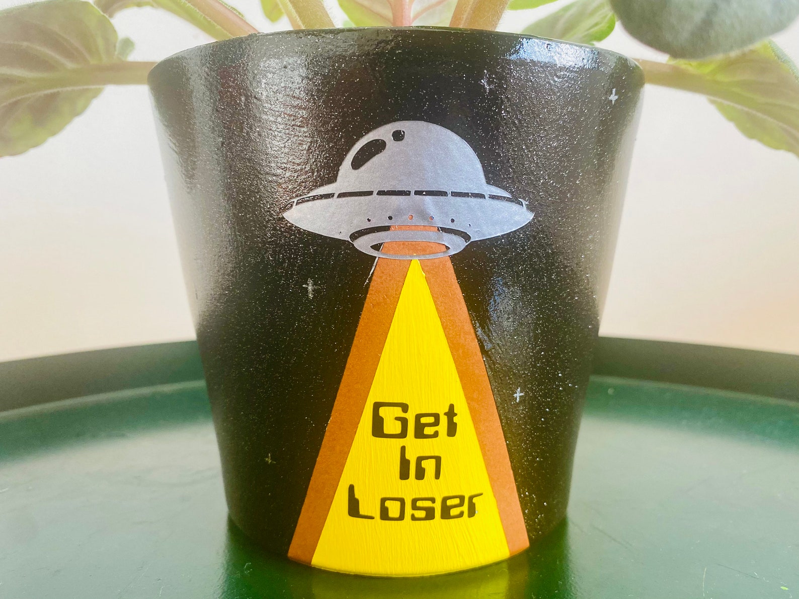 Get in Loser UFO Alien Plant Pot 4 Inch Planter With Drainage - Etsy