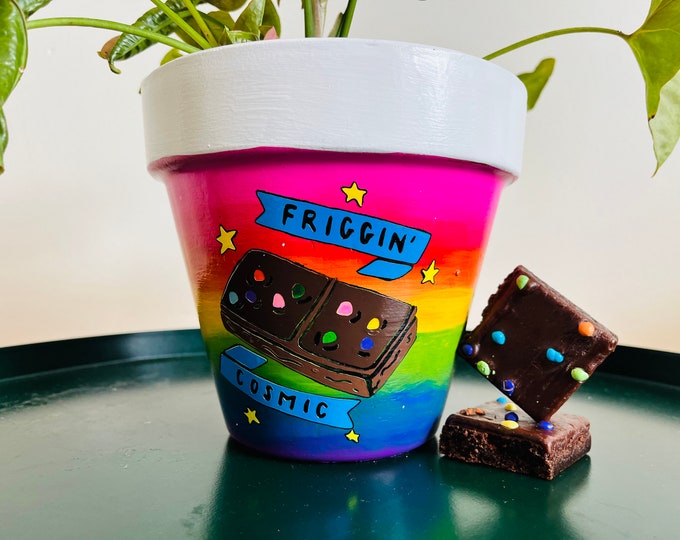 Cosmic Brownie Friggin Cosmic Millenial Gen X Nostalgia Vintage Plant ...