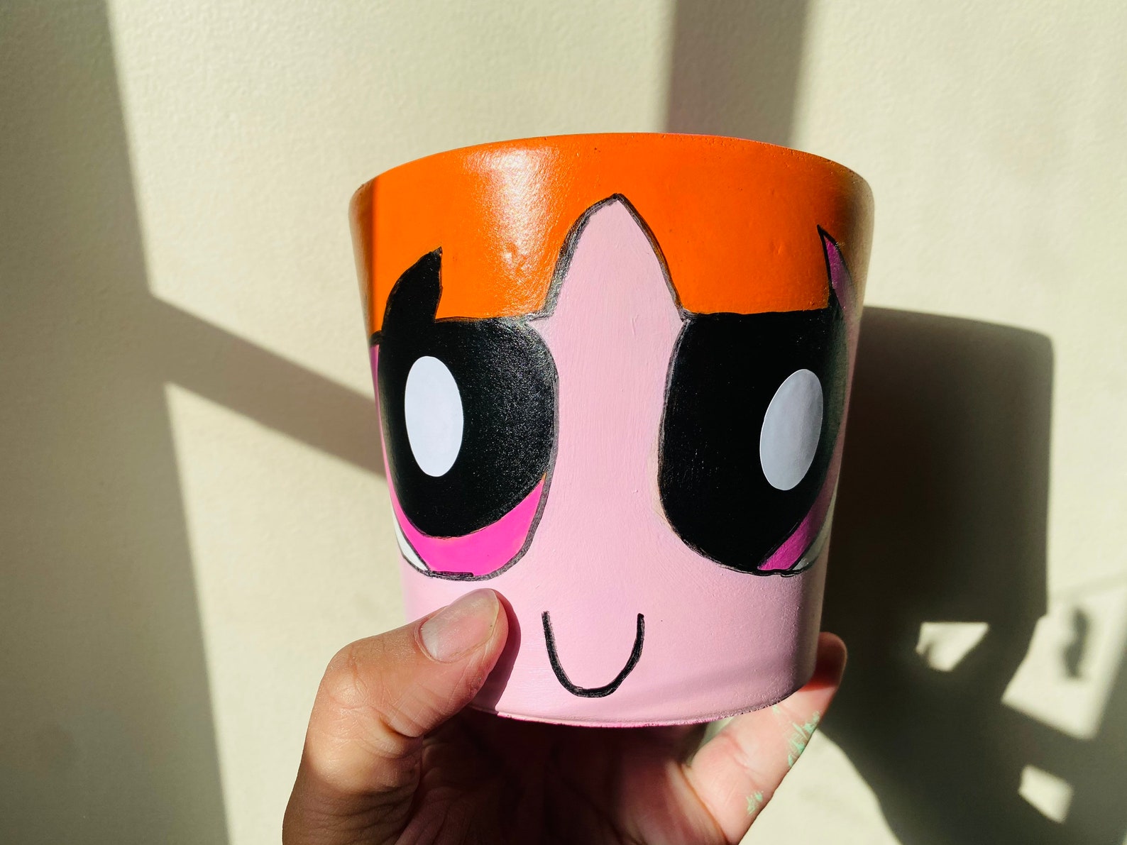 Powerpuff Girls Blossom Bubbles Buttercup Hand Painted Plant | Etsy