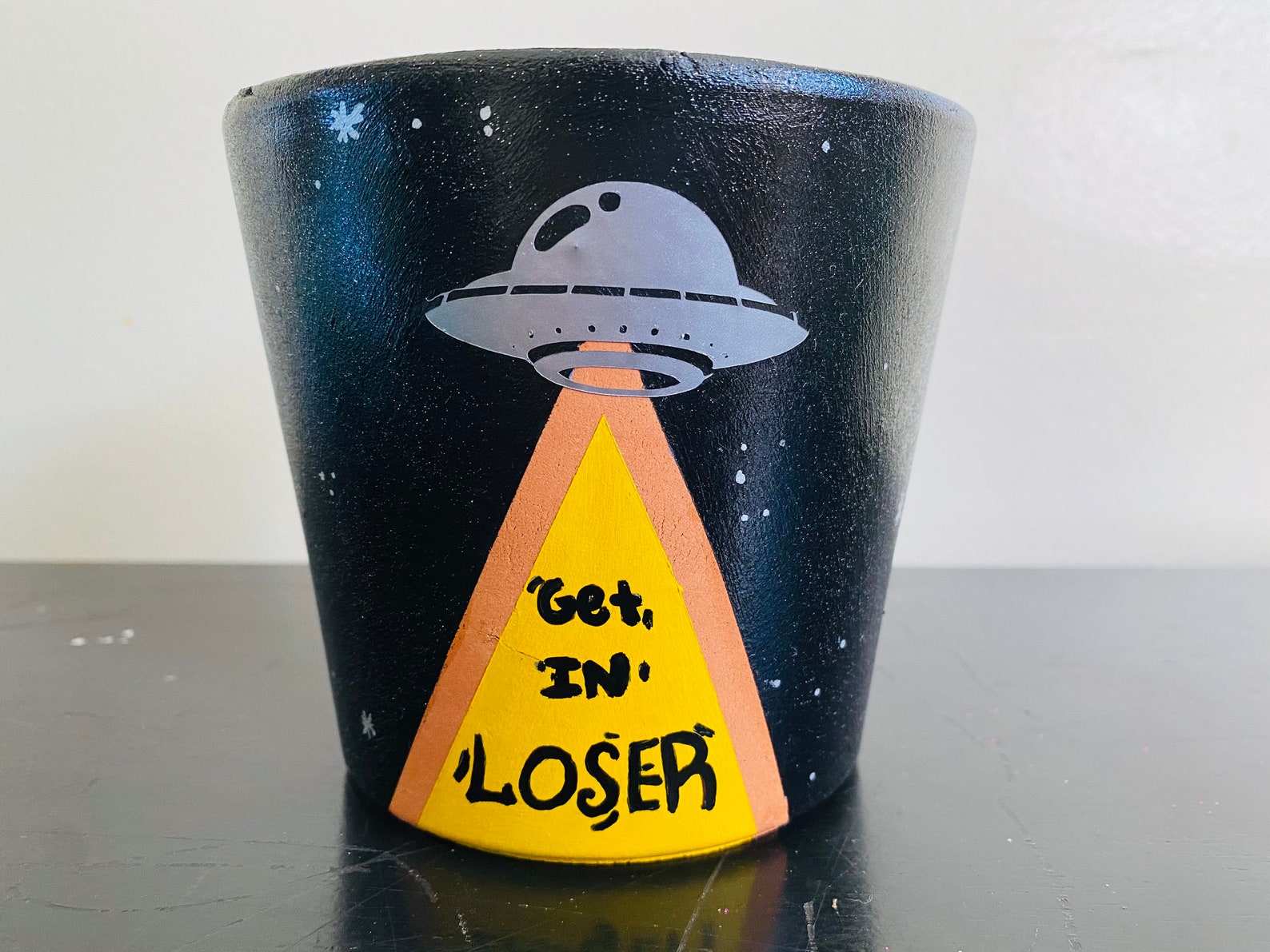 Get in Loser UFO Alien Plant Pot 4 inch | Etsy