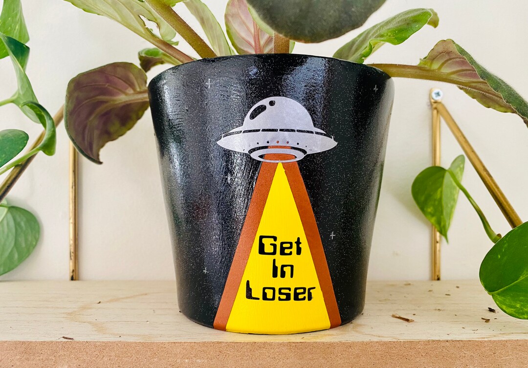 Get in Loser UFO Alien Plant Pot 4 Inch Planter With Drainage - Etsy