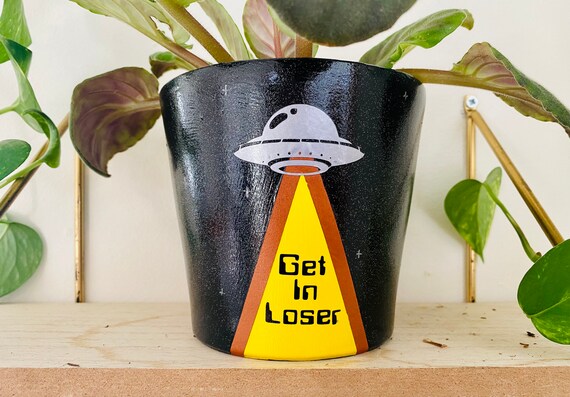 Get in Loser UFO Alien Plant Pot 4 Inch Planter With Drainage | Etsy