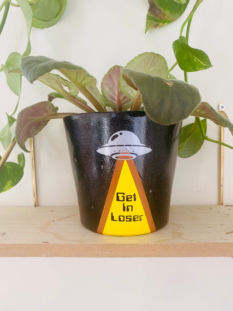 Get in Loser UFO Alien Plant Pot 4 Inch Planter With Drainage - Etsy