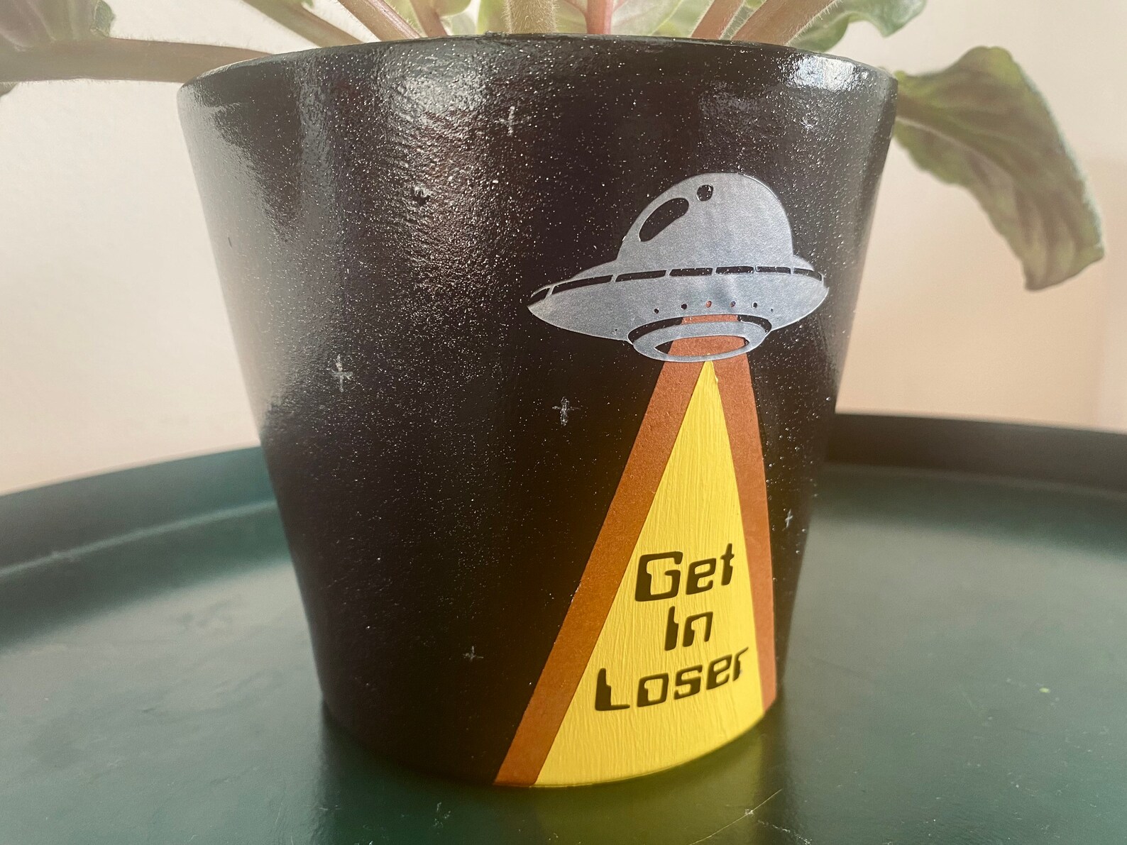 Get in Loser UFO Alien Plant Pot 4 Inch Planter With Drainage - Etsy