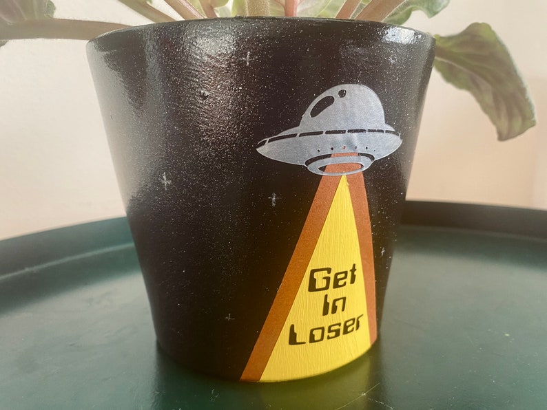 Get in Loser UFO Alien Plant Pot 4 Inch Planter With Drainage - Etsy