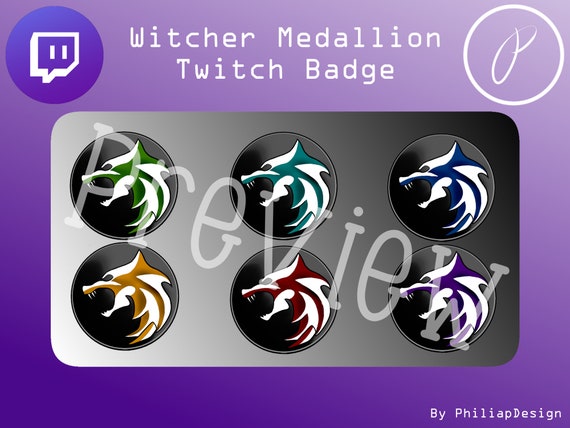 Witcher Medallion / Twitch Badges / Bits Badge / Sub Badge - Etsy