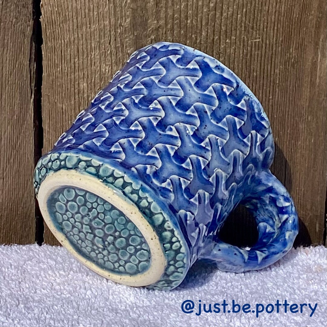 Textured Mug, Pottery Mug, Handmade Ceramic Mug, 12 Oz Coffee Mug, ASMR ...