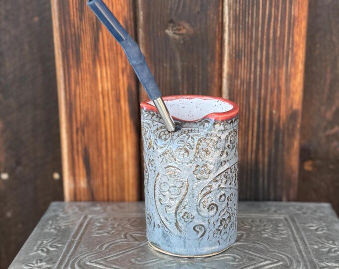 Ceramic Straw Cup, Pottery Straw Cup, 12 Oz Ceramic Tumbler, Straw Cup ...