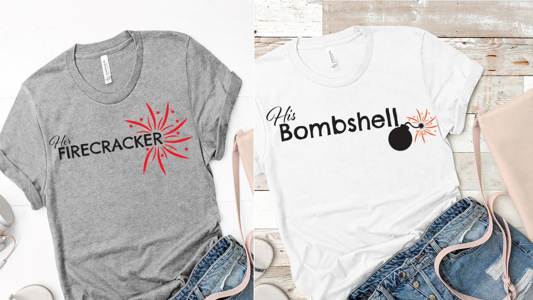 His Bombshell/her Firework SVG Cut Files |fourth of July SVG - Etsy