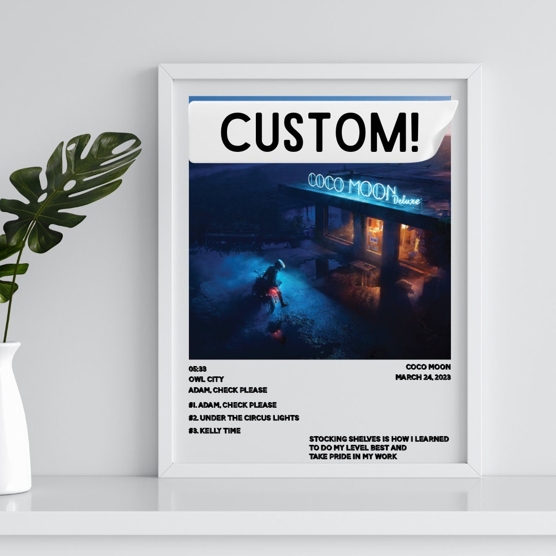 Custom Album Cover Printable Poster - Etsy