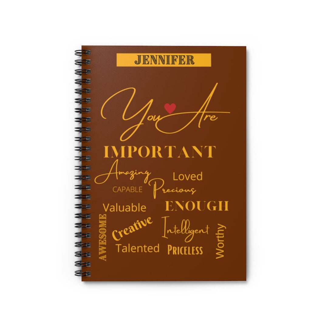 You Are Amazing Loved Enough, Custom Spiral Notebook, Personalized ...