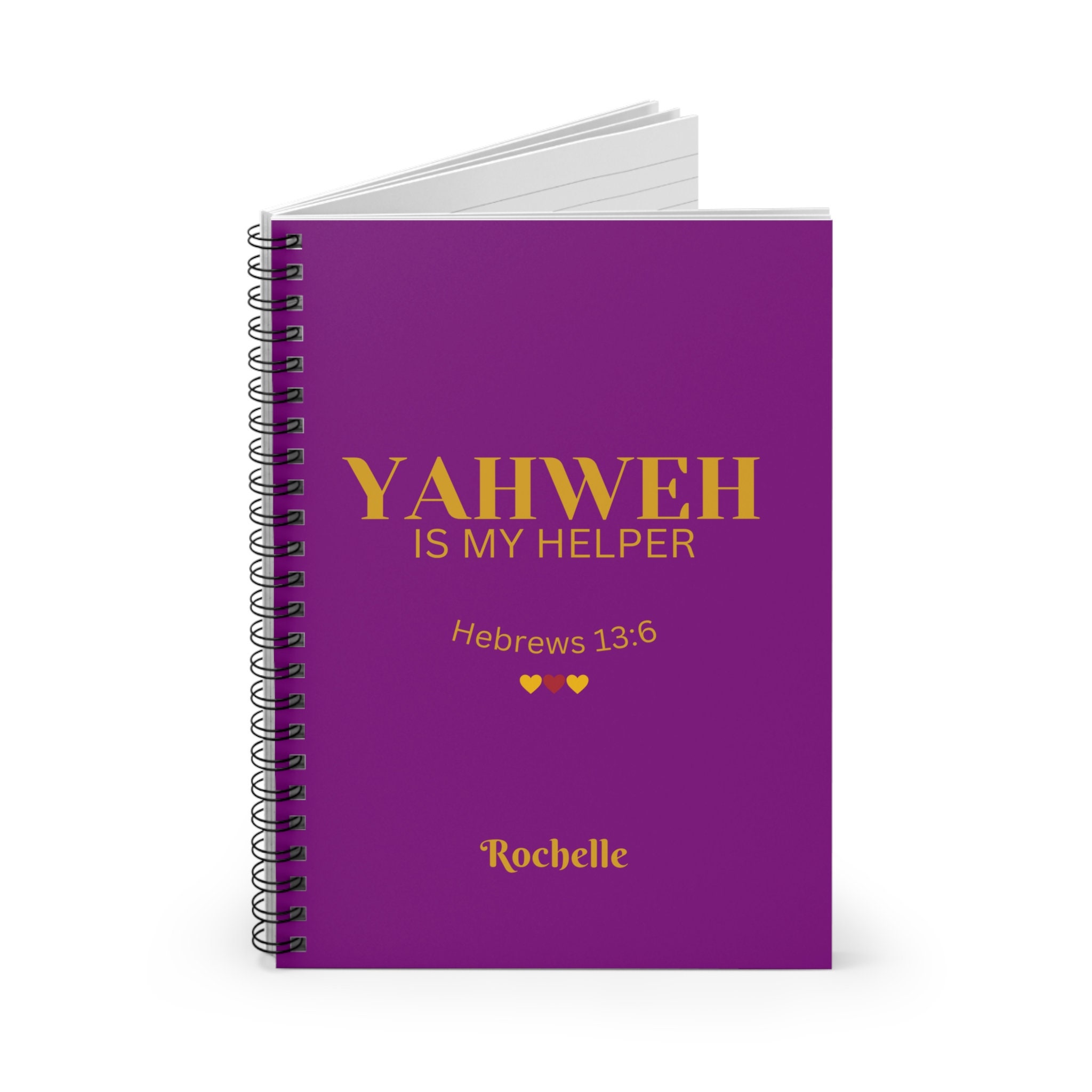 Yahweh is My Helper, Custom Notebook, APTTMH, Yahweh, Yahweh Reigns ...