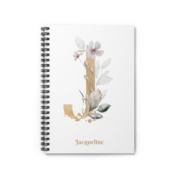 Monogram Journal - Etsy