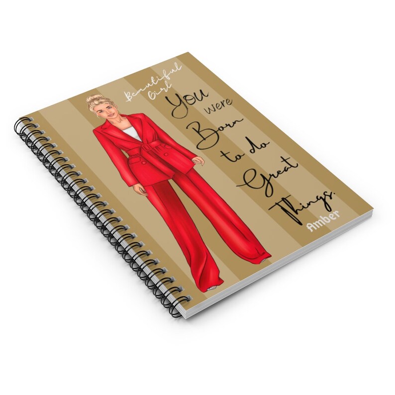 Custom Spiral Notebook, Personalized Notebook for Women, Custom Journal ...