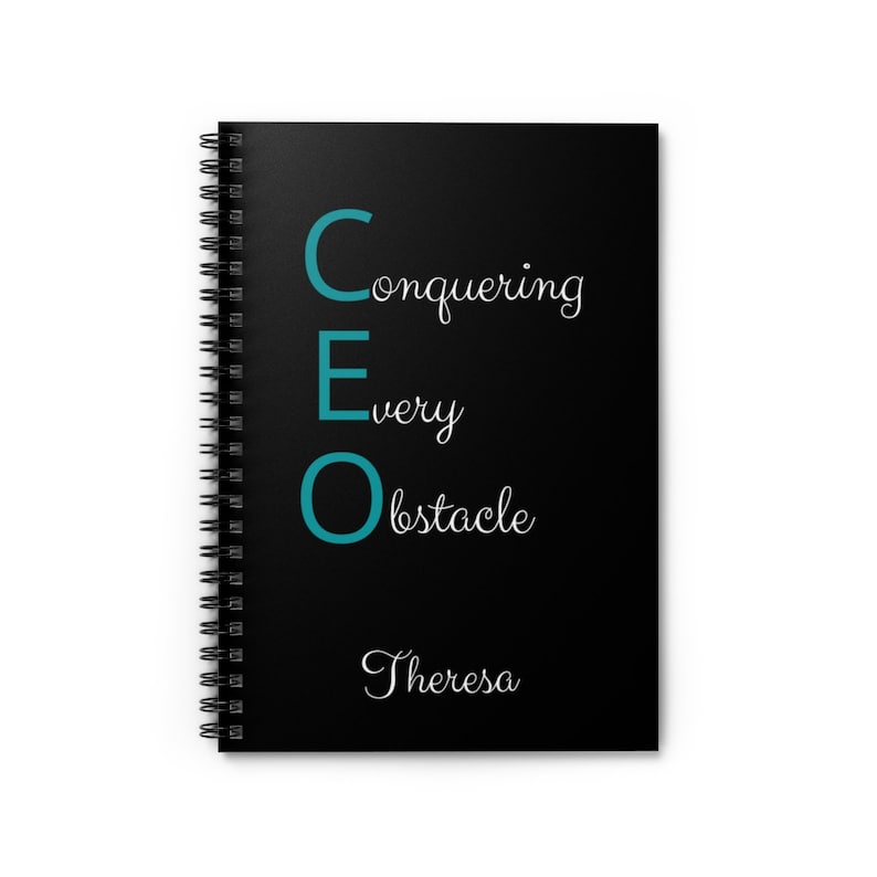 CEO Journal, Custom Name Spiral Notebook, Personalized Notebook for ...