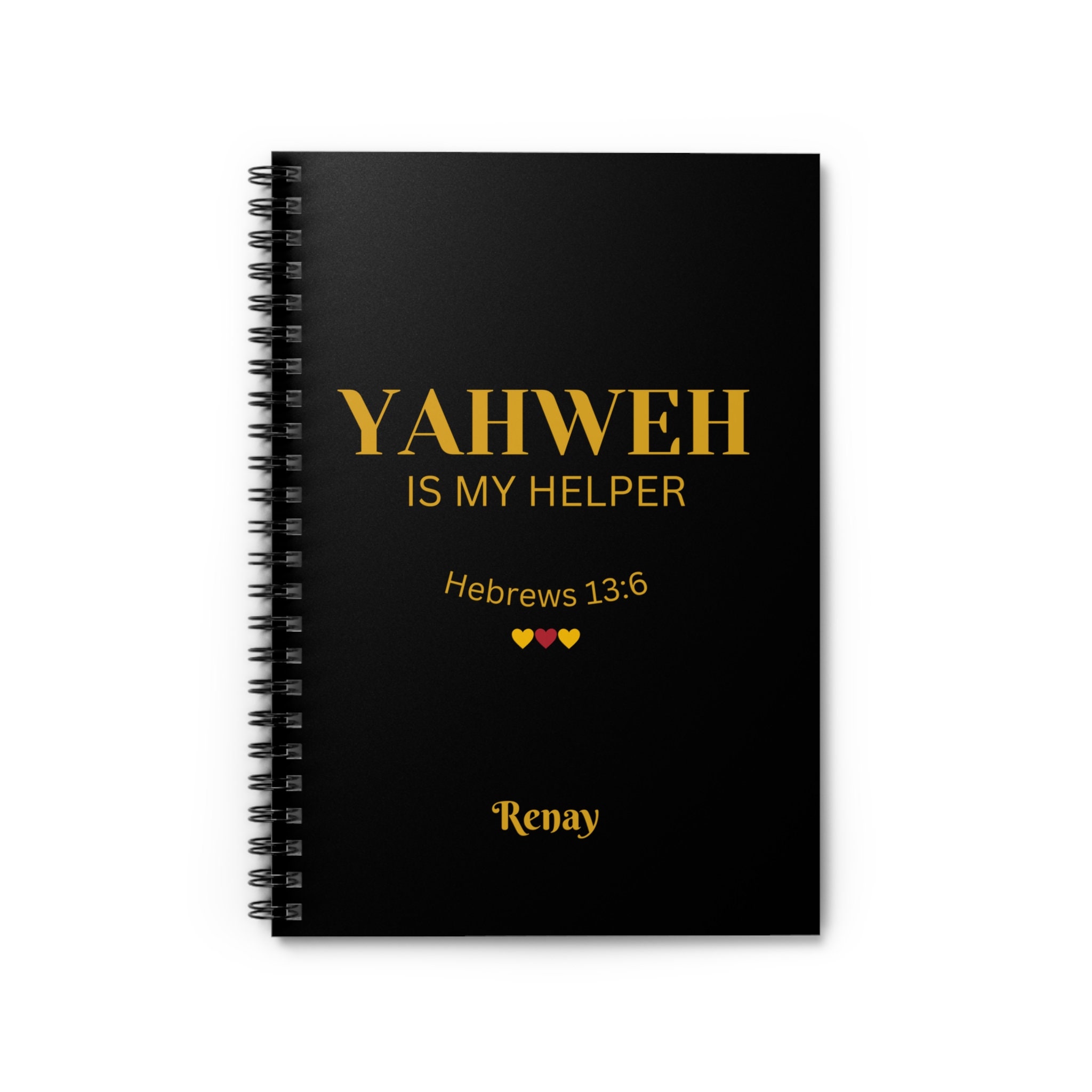 Yahweh is My Helper, Custom Notebook, APTTMH, Yahweh, Yahweh Reigns ...