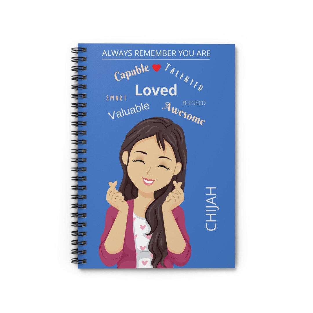 Custom Spiral Notebook, Personalized Notebook for Teenagers, Journal ...