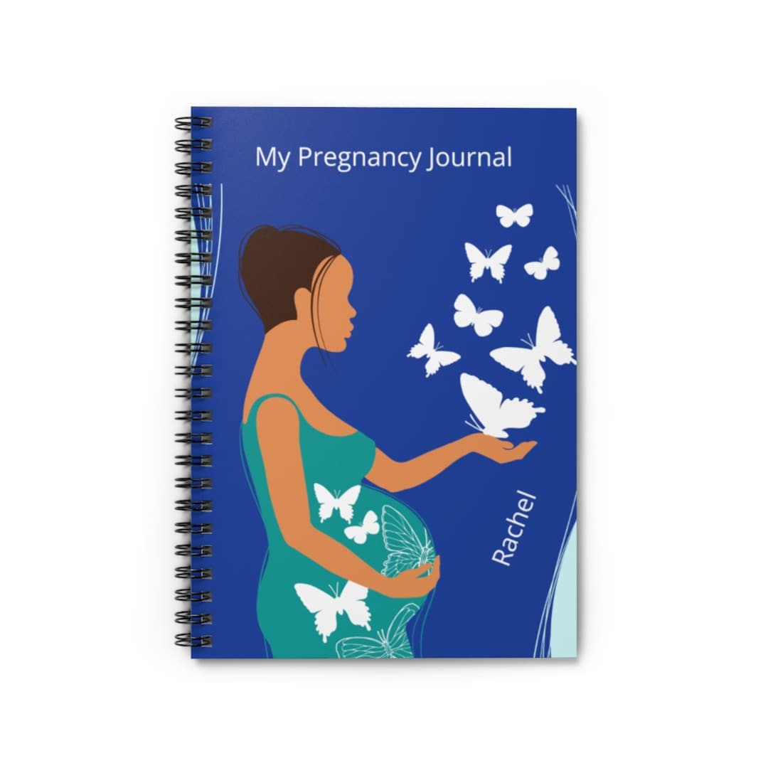 Custom Spiral Notebook, Personalized Notebook for Mom to Be, Pregnancy ...