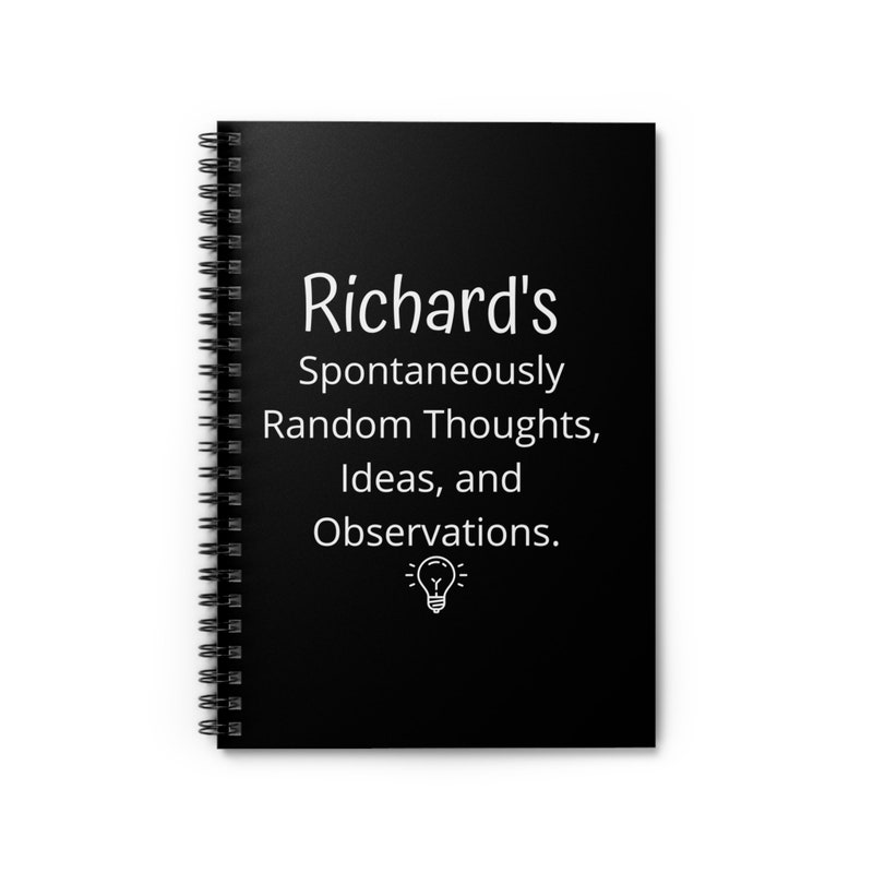 Thoughts Notebook - Etsy
