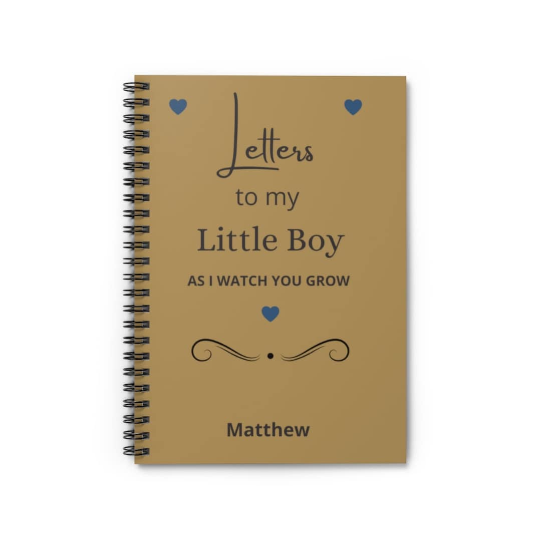 Letters to My Little Boy, Custom Notebook, Personalized Notebook, Baby ...
