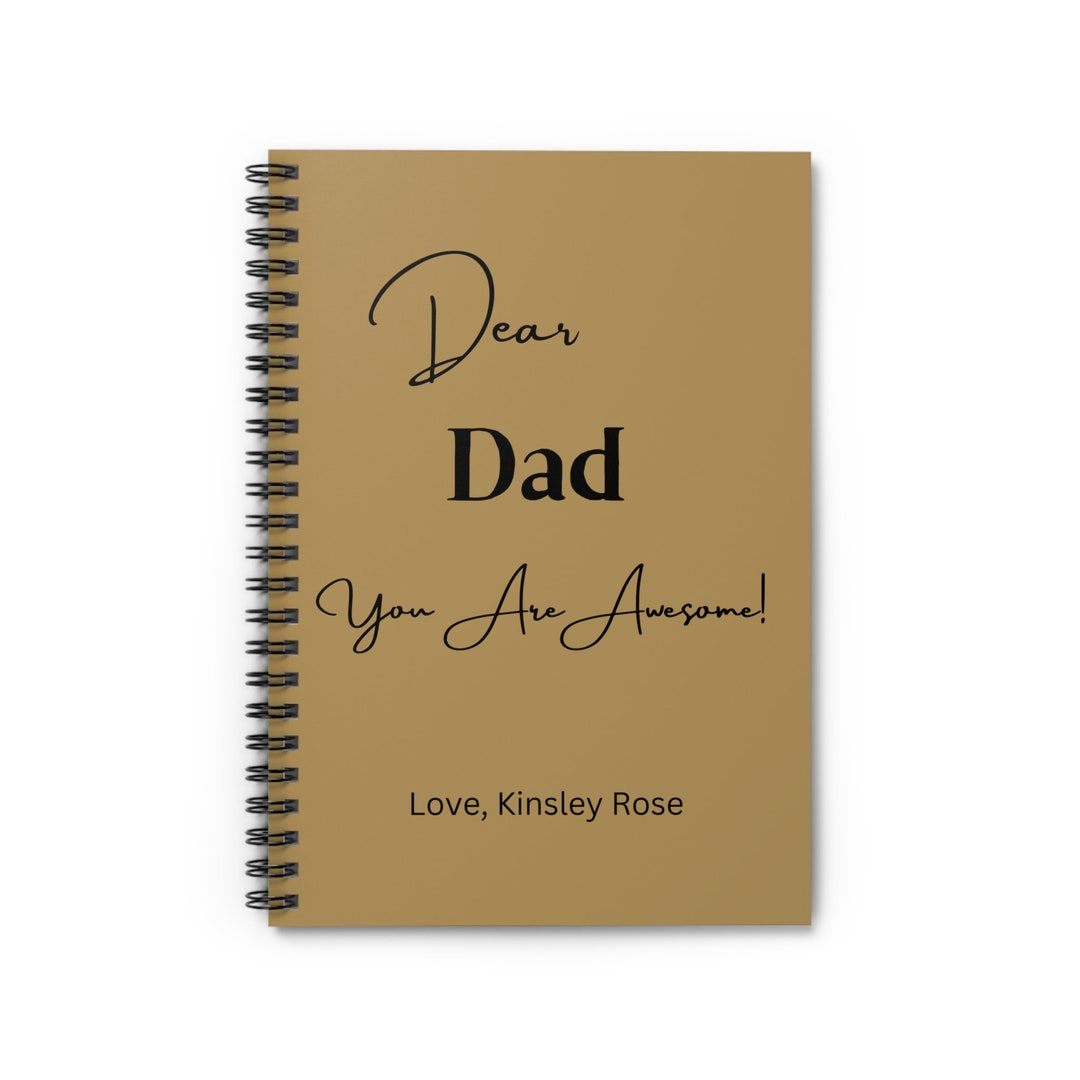 Dear Dad, Awesome Dad, Fathers Day Gift, Gift From Daughter, Gift From ...