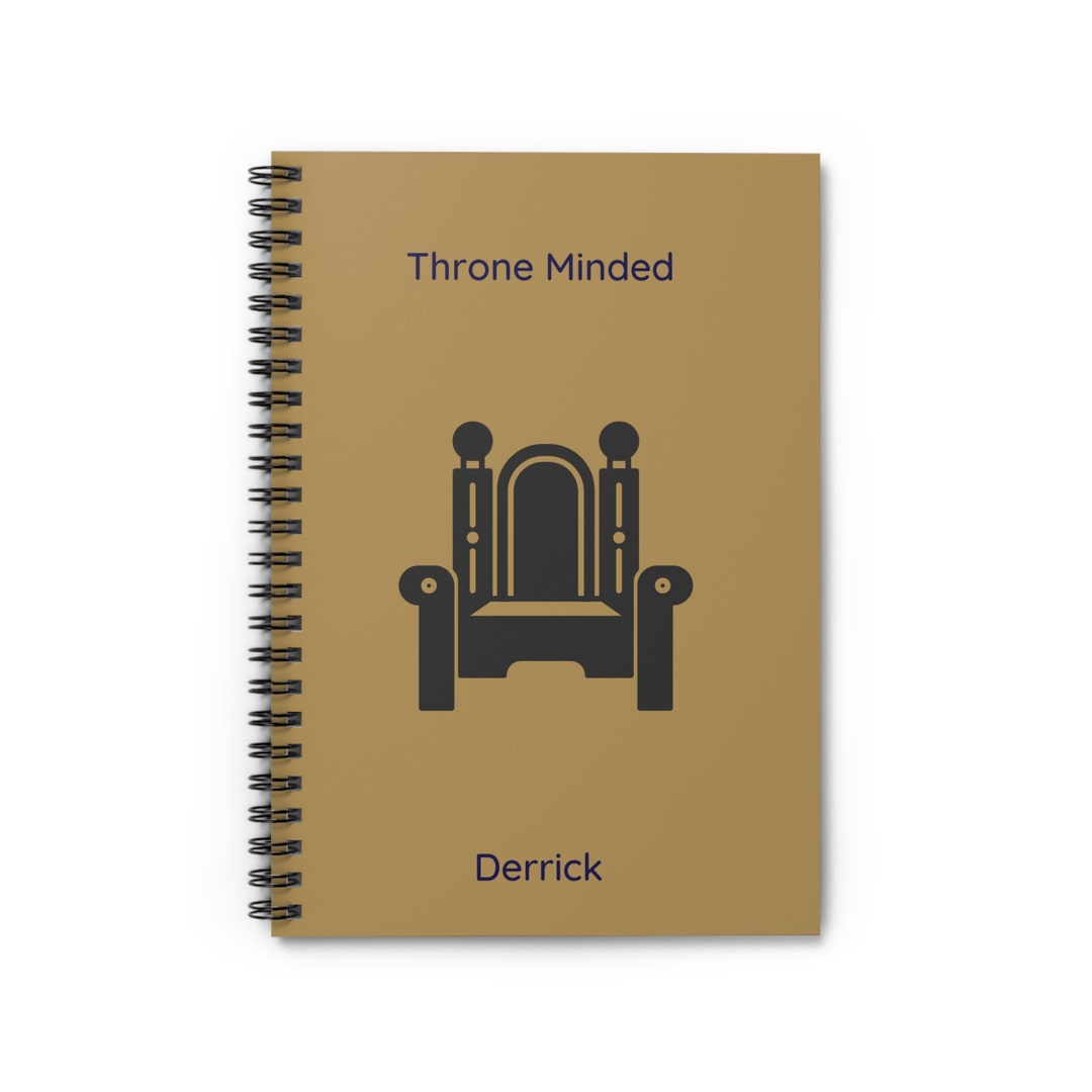 Throne Minded, Custom Notebook, Prayer Journal, Throne Chair, Throne ...