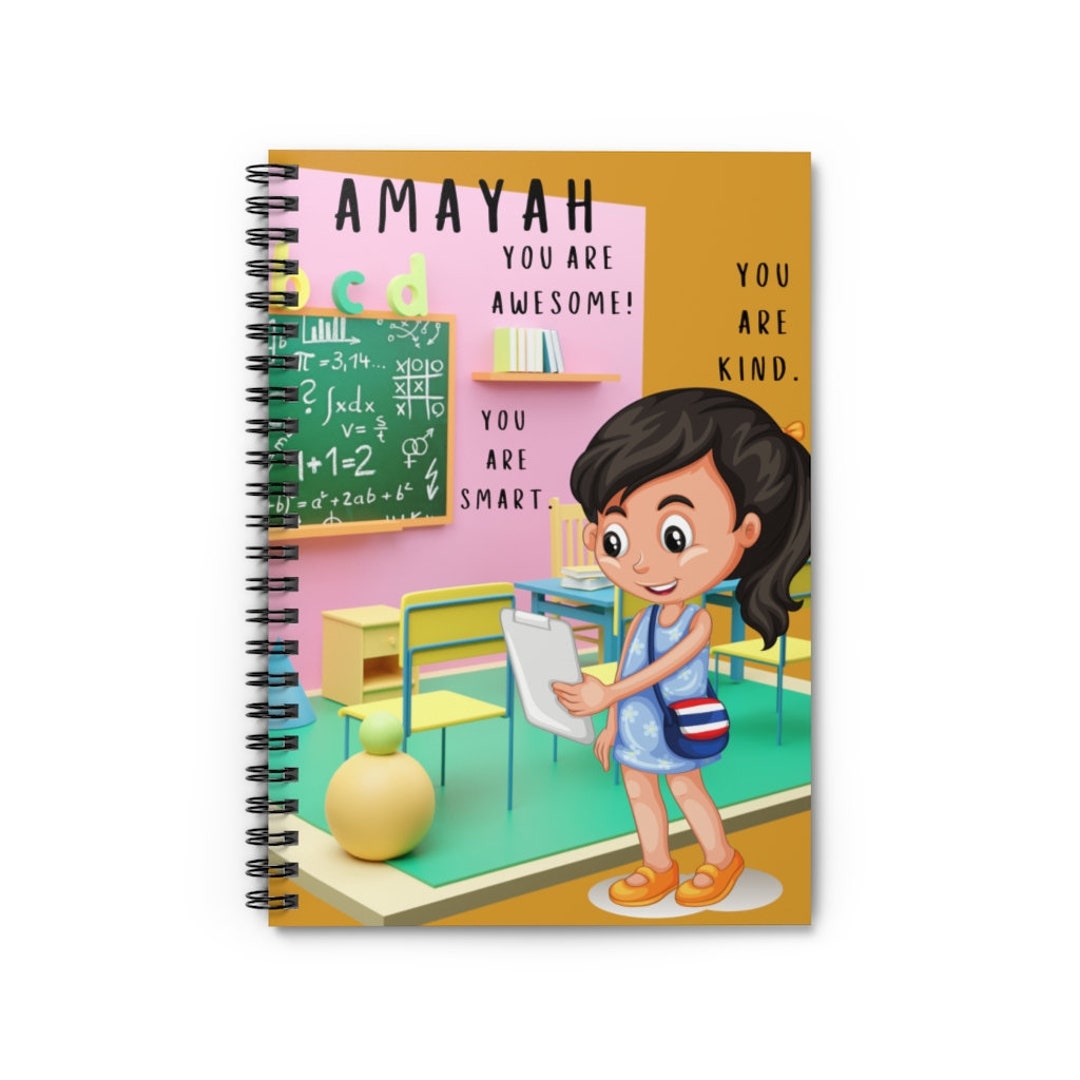 Custom Spiral Notebook, Personalized Notebook for Kids, Personalized ...