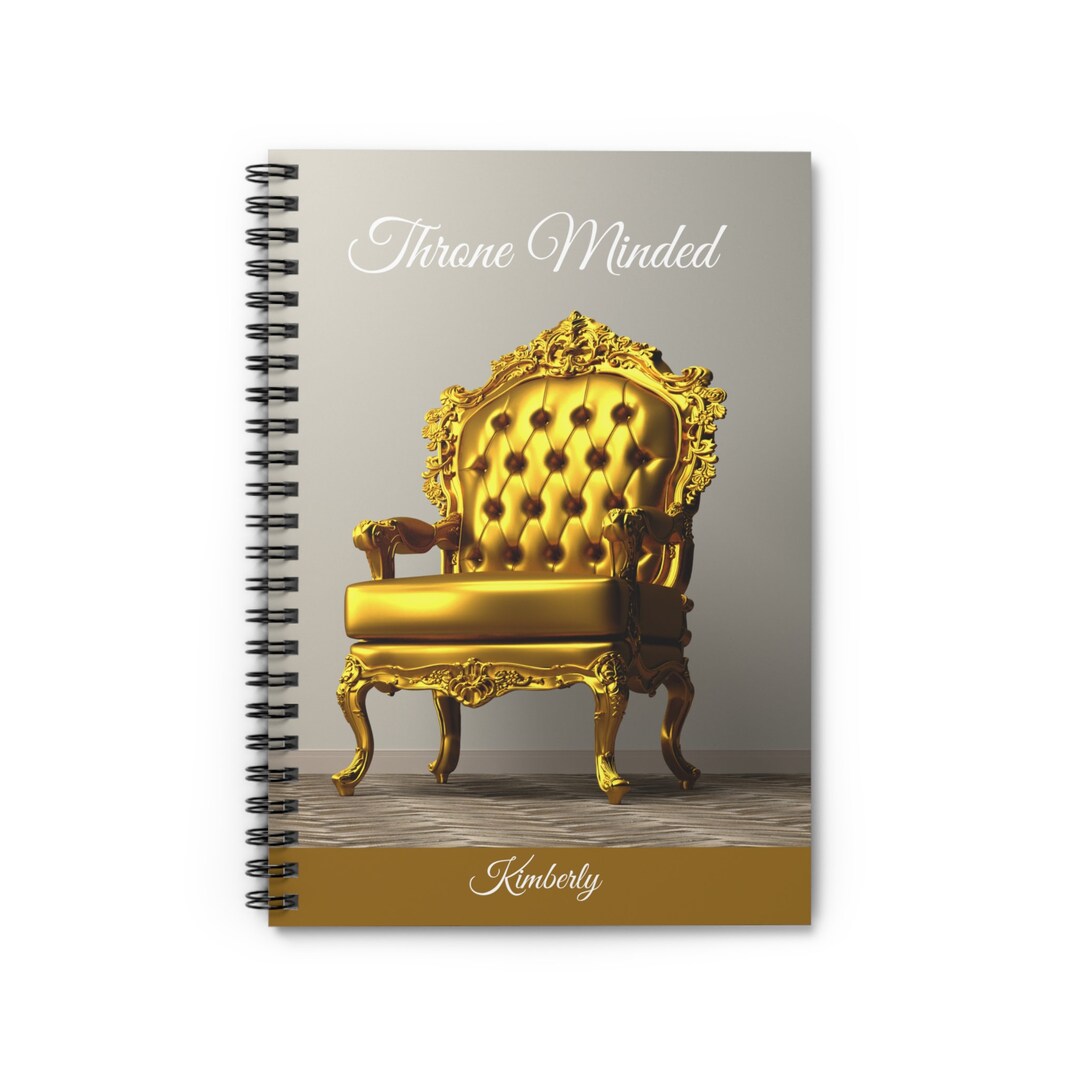 Throne Minded, Custom Notebook, Prayer Journal, Throne Chair, Throne ...
