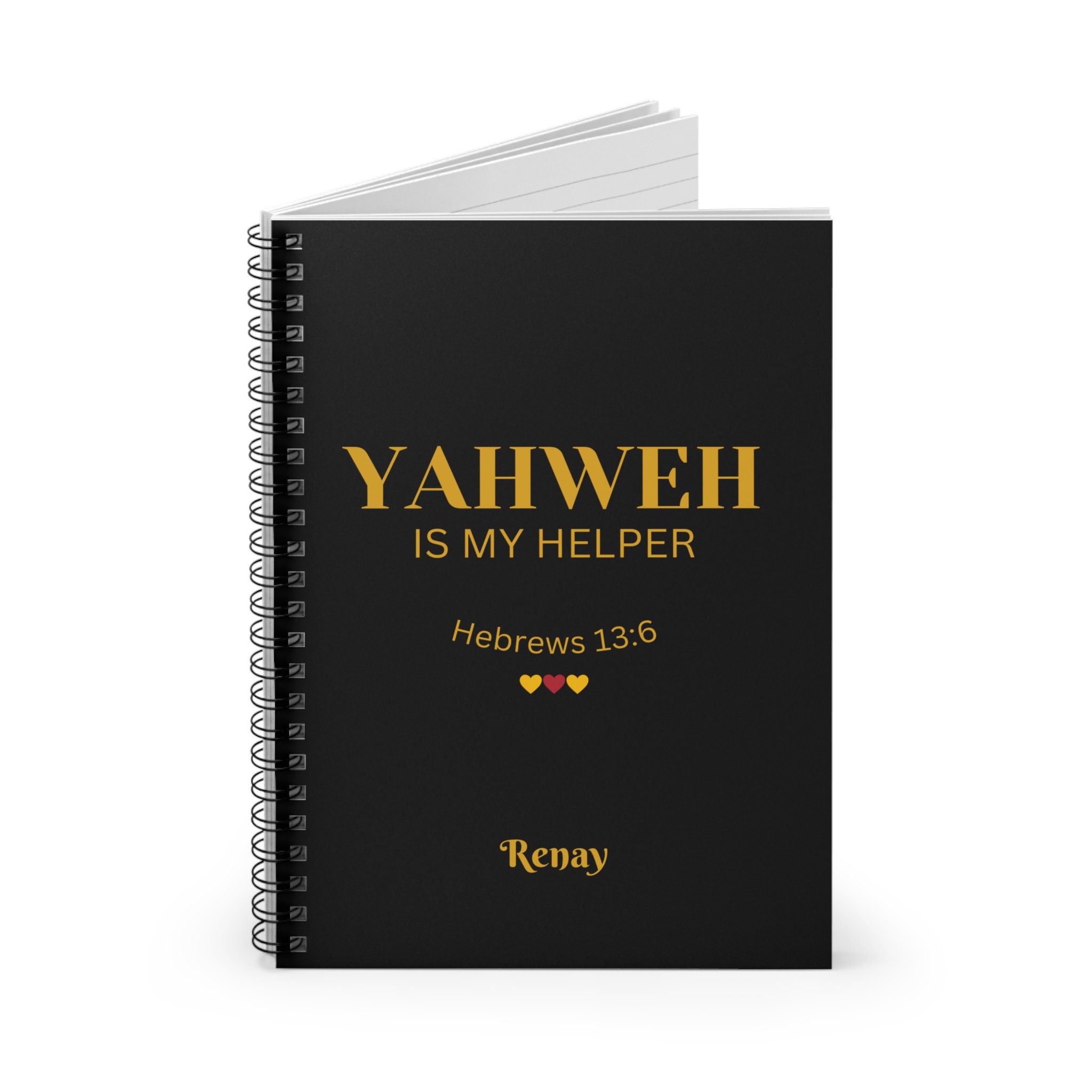 Yahweh is My Helper, Custom Notebook, APTTMH, Yahweh, Yahweh Reigns ...