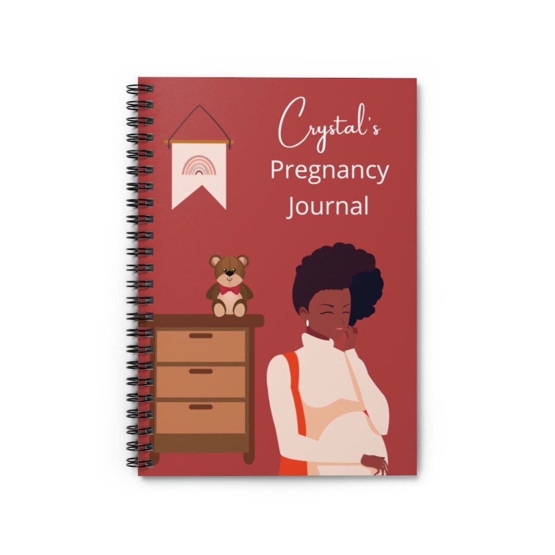 Custom Spiral Notebook, Personalized Notebook for Mom to Be, Pregnancy ...
