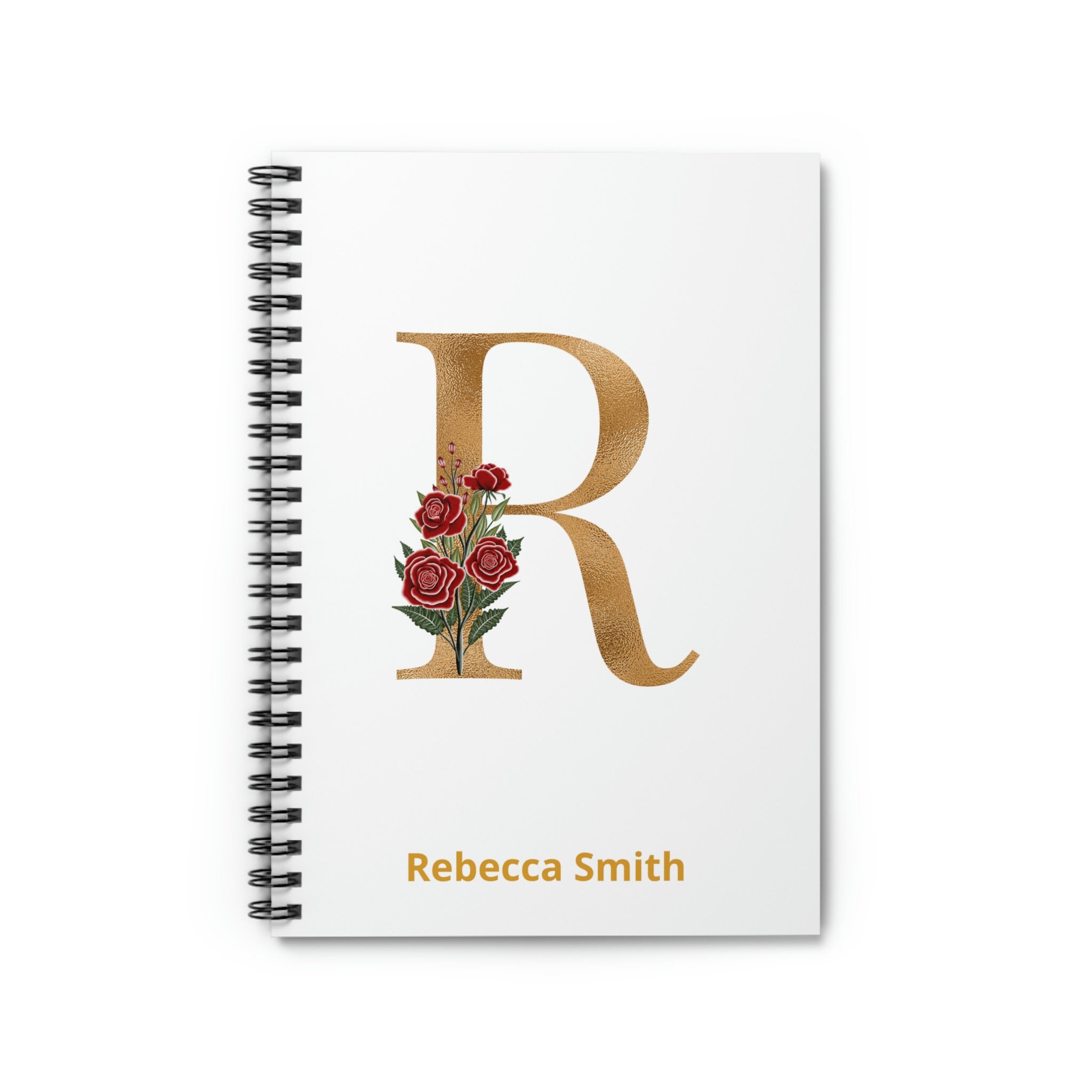 Custom Monogram Journal, Journal Personalized With Name & Floral ...