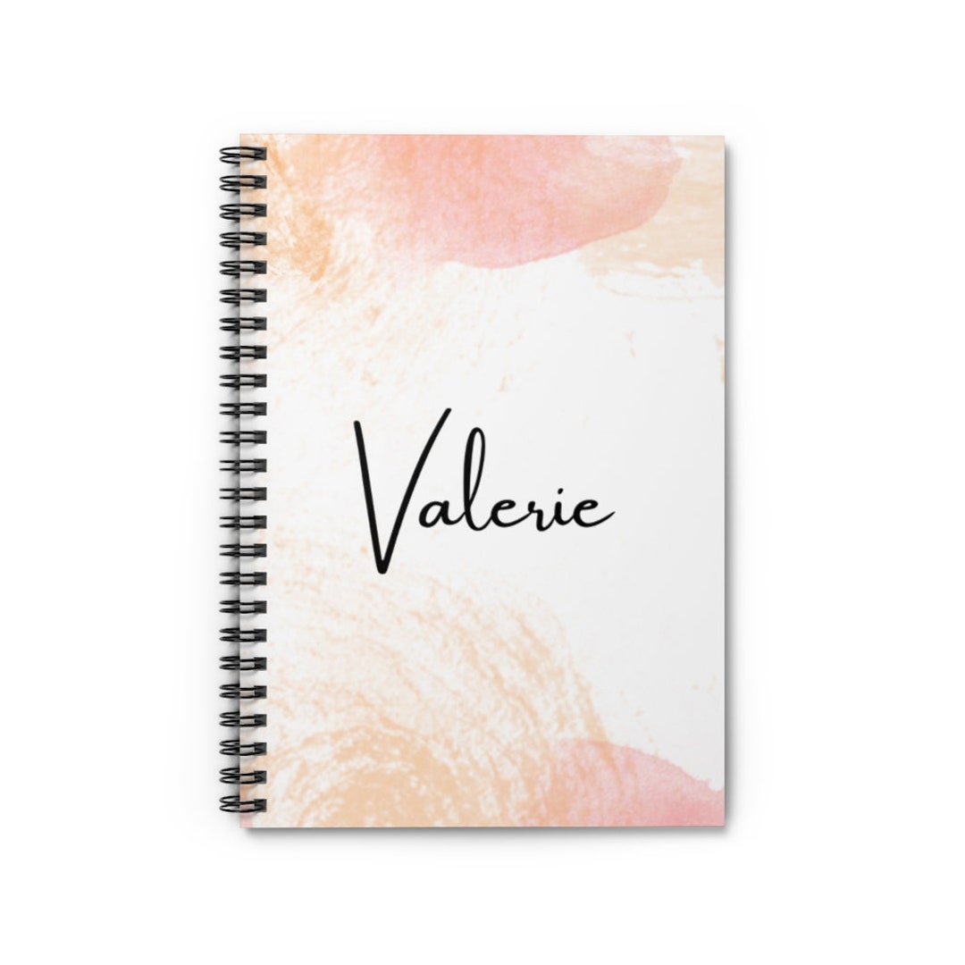 Custom Name Spiral Notebook, Personalized Notebook for Women, Custom ...