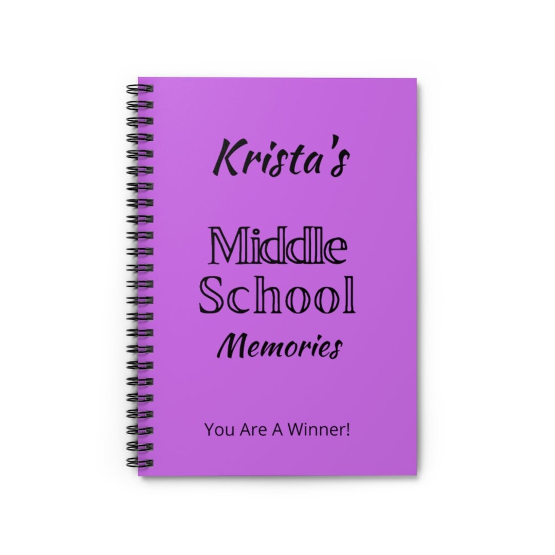 Middle School Memories Middle School Journal Middle School - Etsy