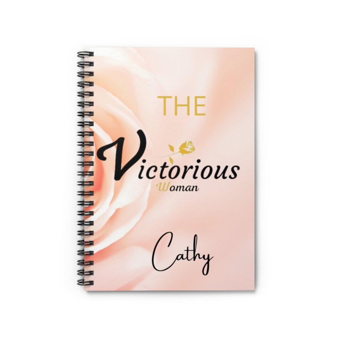 Custom Spiral Notebook, Personalized Notebook for Women, Motivational ...