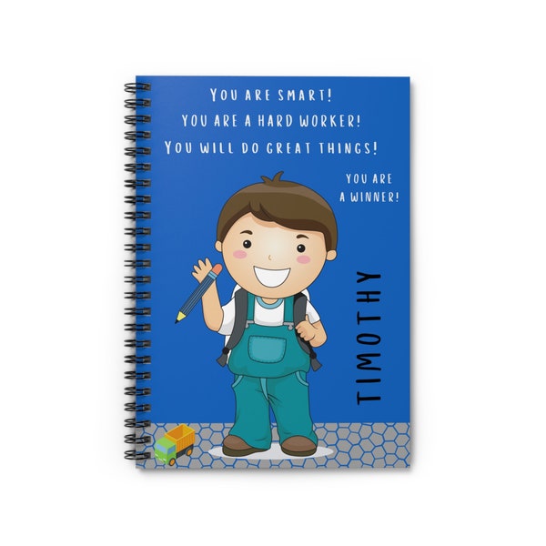 Personalized Notebook for Little Boys - Etsy
