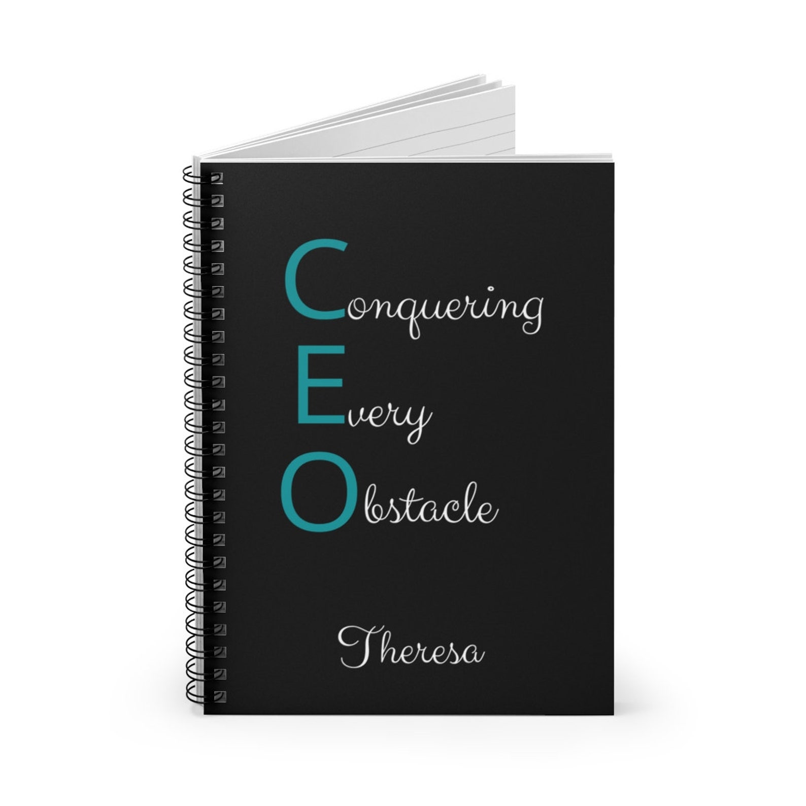 CEO Journal, Custom Name Spiral Notebook, Personalized Notebook for ...