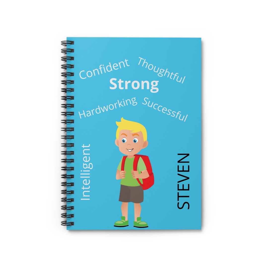 Custom Spiral Notebook, Personalized Notebook for Teenagers, Journal ...