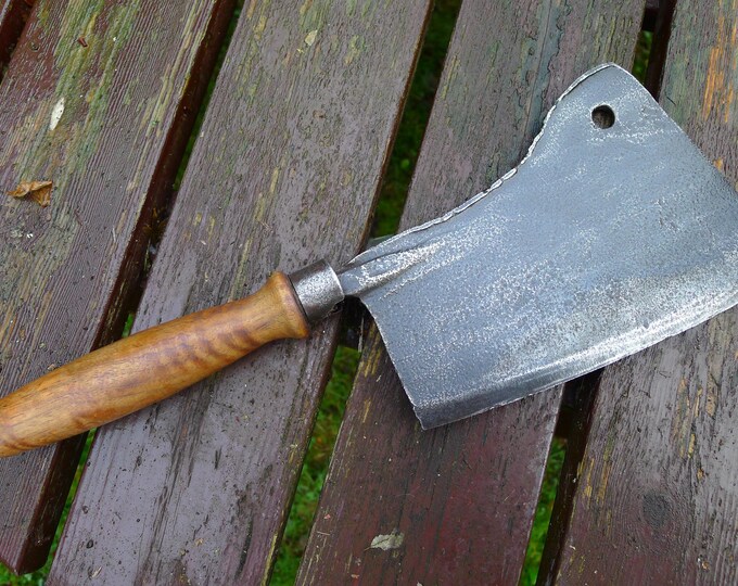 Antique Butcher's Cleaver, 1880-1940, Unique Form, Large Meat-cleaver ...