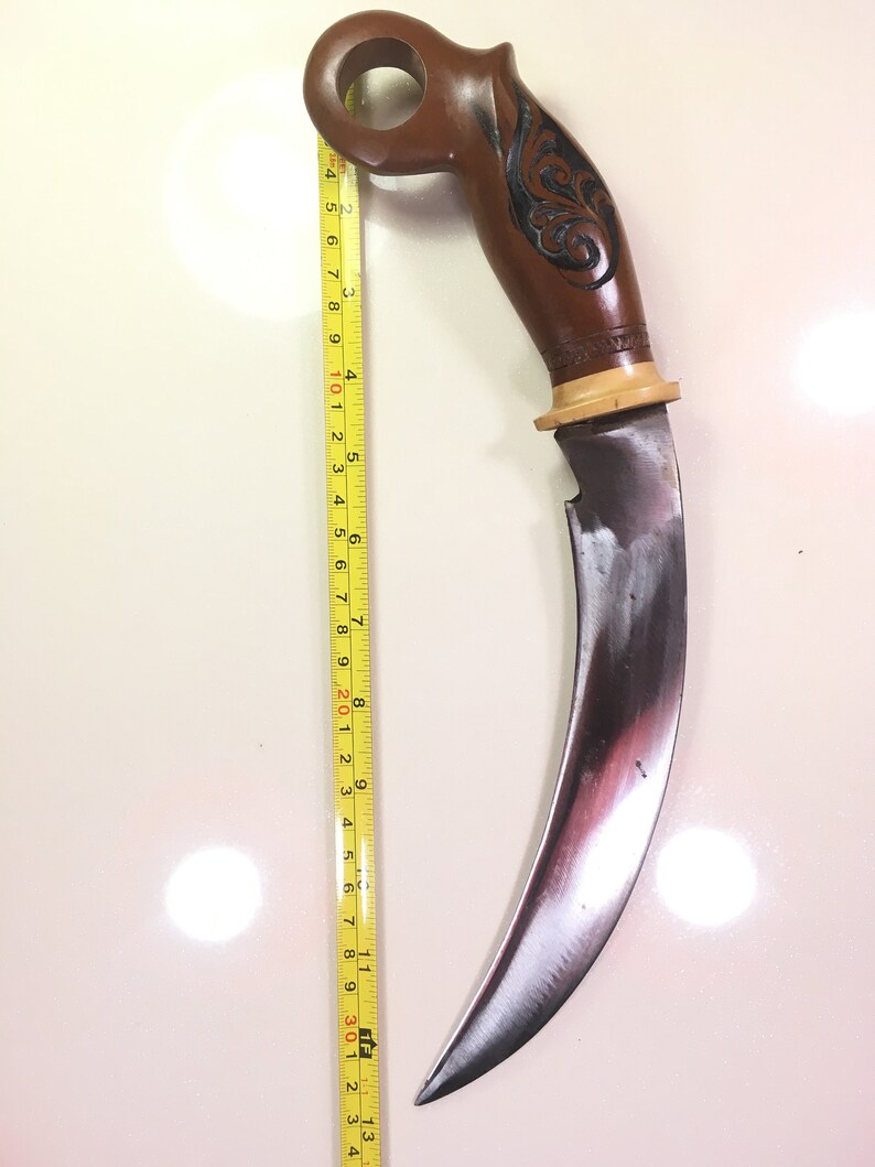 ULTIMATE UNIQUE KARAMBIT Carved by Hand Traditionally Handmade From ...