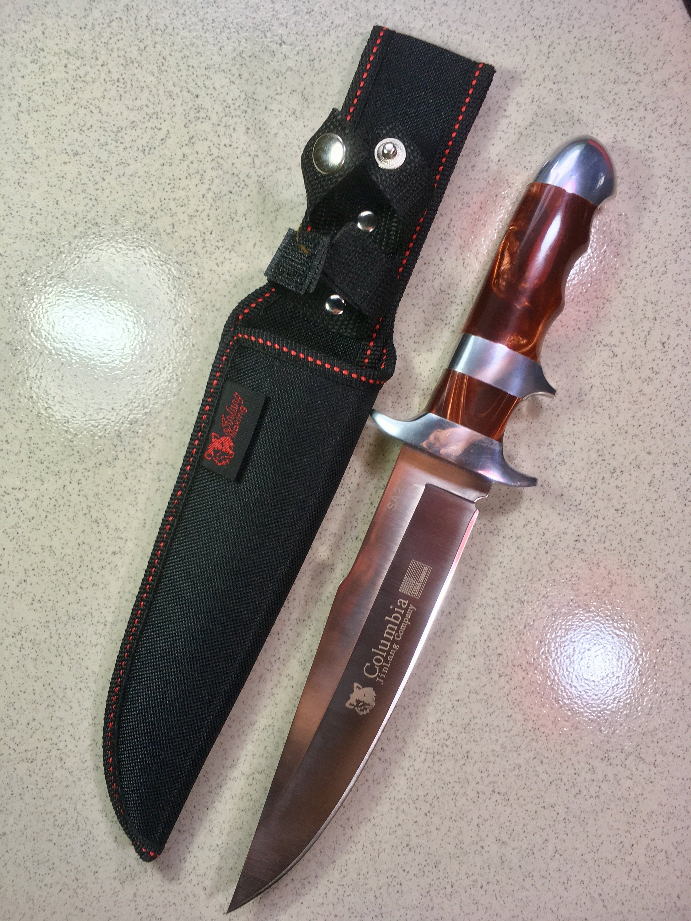 COLUMBIA MESSER Columbia Messer hochwertiges Mantelmesser SA27 | Etsy