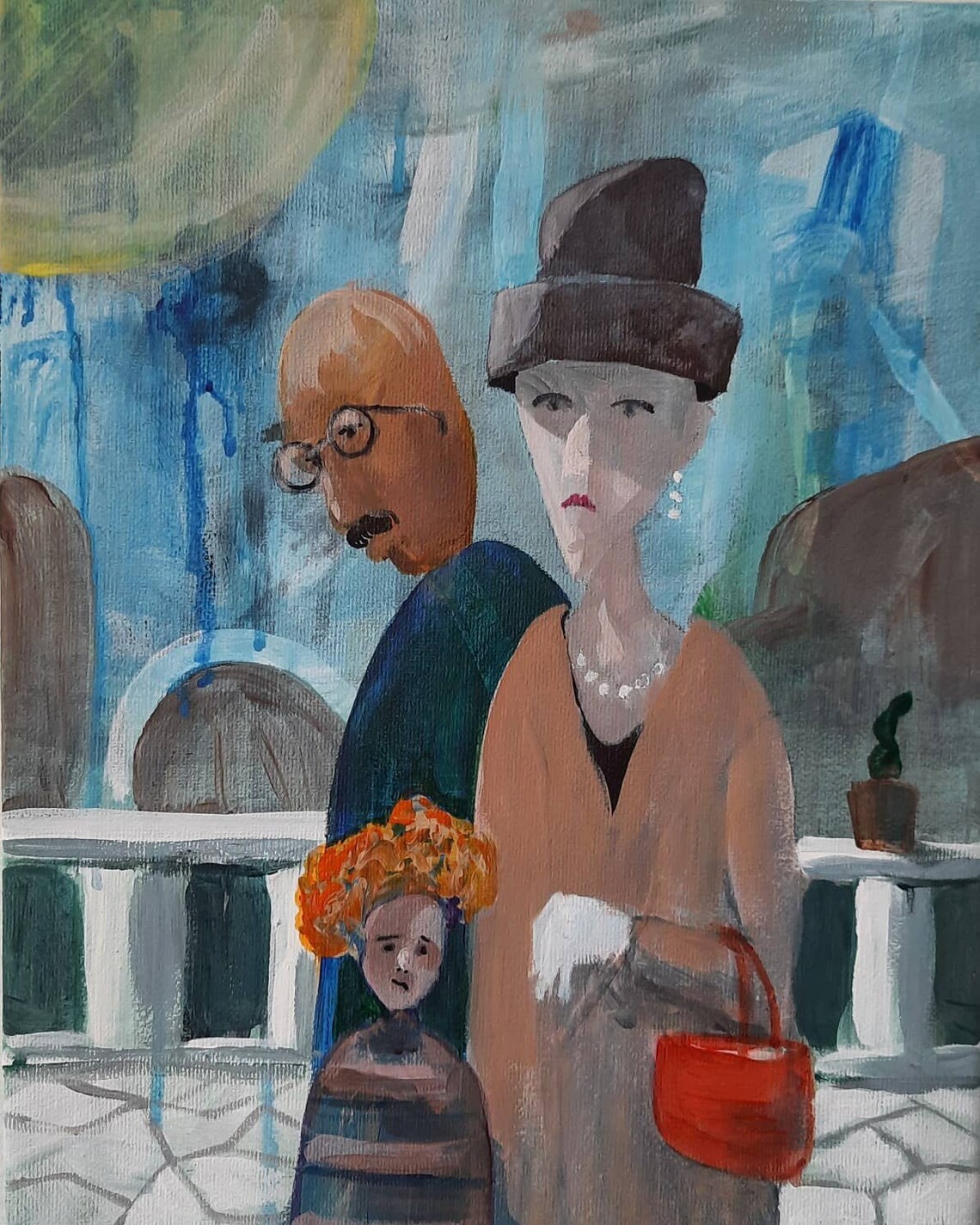 Family /abstract Painting Modern Abstract Art Original | Etsy